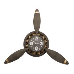 Metal Airplane Propeller Wall Clock