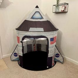 NASA Rocket Ship Pop-Up Play Tent