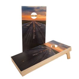 Runway Cornhole Boards and Bag Set