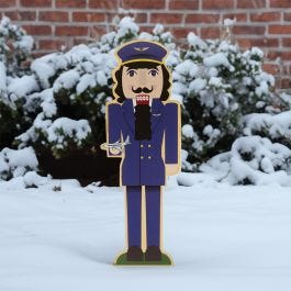 Commercial Pilot Nutcracker Outdoor Yard Display