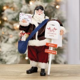 Aviator Santa Figurine