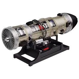 Stainless Steel Fighter Jet Motorized Engine Display Model