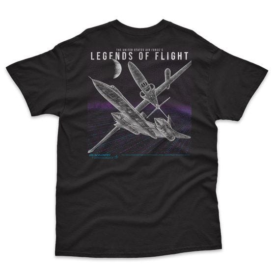 USAF Legends of Flight Blackbird T-Shirt