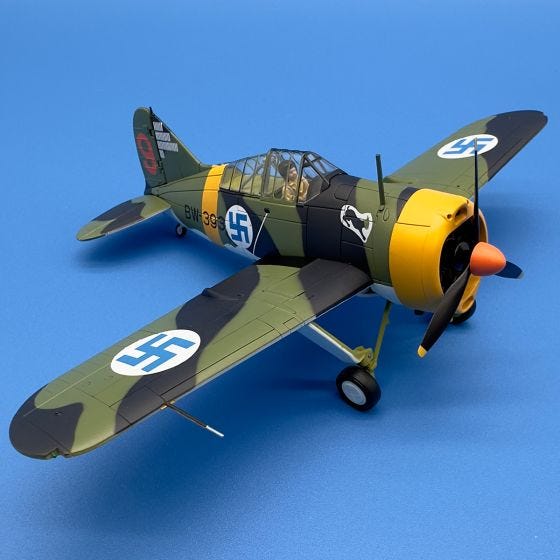 Brewster B239E Buffalo “Hans Wind” Die-Cast Model