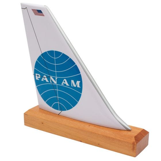 Pan Am Classic Globe Logo Tail Display