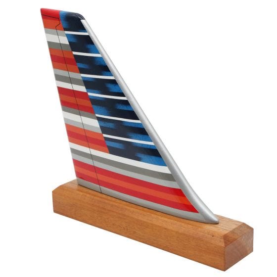 Modern American Airlines Tail Display