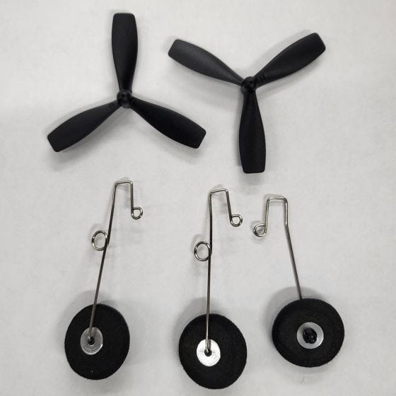 Spare Propellers and Landing Gear Kit (for P-38 R/C)